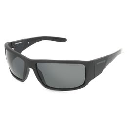 Arnette AN4297 | Herren-Sonnenbrille | Fassung: Vollrand, Quadratisch, Kunststoff, Schwarz Matt | Glasfarbe: Grau