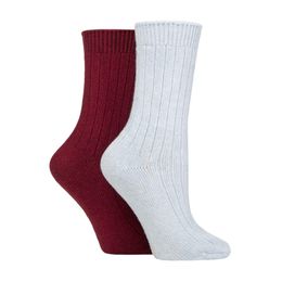 2er-Pack Damen Kaschmirwoll-Schlafsocken