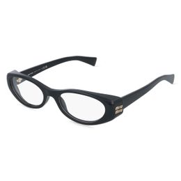 Miu Miu MU 03ZV Brille Damen | Fassung: Vollrand, Oval, Schwarz