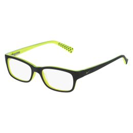 Nike 5513 Brille Teenager | Fassung: Vollrand, Quadratisch, Schwarz Gelb
