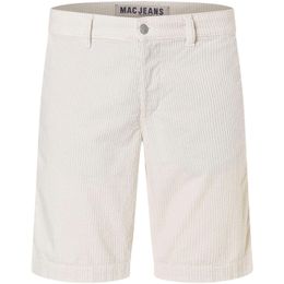 Bermudas MAC "Liam Bermuda", Herren, Gr. 32, N-Gr, cream wei&szlig; ppt, Cord, Obermaterial: 99% Baumwolle, 1% Elasthan, unifarben, Hosen Bermudas, aus elastischem Cord
