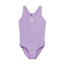 Badeanzug Color Kids "Badeanzug COSwimmsuit", M&auml;dchen, Gr. 110, N-Gr, lila (lavender mist), Obermaterial: 80% Polyamid PA. 20% Elasthan EL., Badeanz&uuml;ge Badeanzug