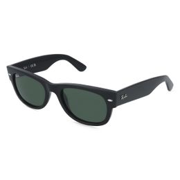 Ray-Ban RB0832S MEGA WAYFARER II | Unisex-Sonnenbrille | Fassung: Vollrand, Quadratisch, Kunststoff, Schwarz | Glasfarbe: Gr&uuml;n