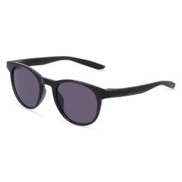 Nike HORIZON ASCENT S DJ9936 | Kinder-Sonnenbrille | Fassung: Vollrand, Panto, Kunststoff, Schwarz | Glasfarbe: Grau