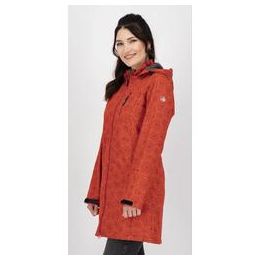 Softshelljacke DEPROC ACTIVE "SHELBY LONG", Herren, Gr. 36 (S), rot (chilli), 100% Polyester, tailliert, gerader Abschluss mit Klettverschl&uuml;ssen, Jacken Softshelljacke, leichter Softshell Kurzmantel mit abnehmbarer Kapuze
