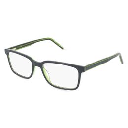 HUGO BOSS Hugo HG 1245 Brille Herren | Fassung: Vollrand, Quadratisch, Blau Gr&uuml;n
