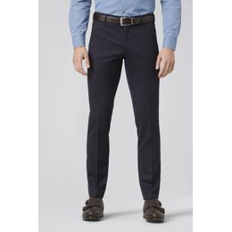 Chinos MEYER "Roma 9-303", Herren, Gr. 102, Untersetzt- und Schlankgr&ouml;&szlig;en, marine, 54% Polyester, 44% Wolle, 2% Elasthan, unifarben, regular fit lang, Hosen, aus Gabardine-Wolle