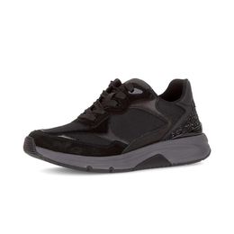 Sneaker Gabor "Sneaker low", Herren, Gr. 36, schwarz, Schuhe Sneaker