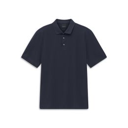Poloshirt Bugatti, Damen, Gr. L, 390, marine, 100% Baumwolle, unifarben, normal, ohne Ausschnitt, Shirts, mit einer Baumwoll-Struktur