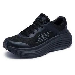 Sneaker Skechers "MAX CUSHIONING", Herren, Gr. 38, schwarz, Lederimitat, Mesh, unifarben mit Farbeinsatz, Schuhe Sneaker, Laufschuh, Sportschuh, Schn&uuml;rschuh, Freizeitschuh mit Max Cushioning