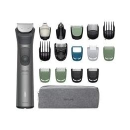 Philips All-in-One Multigroom Trimmer Series 7000 17-in-1, Haarschneider grau, Gesicht, Haar und K&ouml;rper