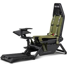 Next Level Racing Flight Simulator NLR-S028, Sim Rig schwarz/olivgr&uuml;n, Boeing Military Edition