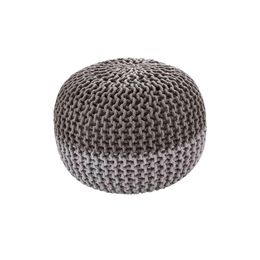 CS Schmal como Strickpouf silber Ma&szlig;e (cm): H: 35 &Oslash;: 50 Accessoires > Kissen > Bodenkissen &raquo; Sofa DE