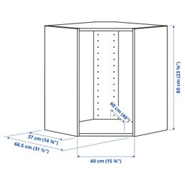 IKEA METOD Wandeckschrank
