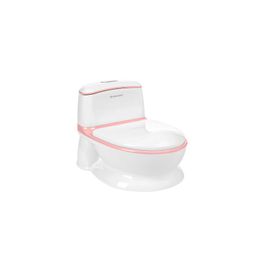 Kikkaboo Kindert&ouml;pfchen-Toilette Flushy, rutschfest, Musik, Toilettenpapierfach rosa