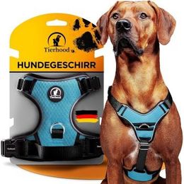 Tierhood Hundegeschirr blau L