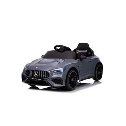 Chipolino Kinder Elektroauto Mercedes AMG CLE 53 Fernbedienung Sto&szlig;d&auml;mpfer LED grau