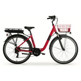 MBM Elektro-Citybike NEW RHEA 26 Zoll, rot