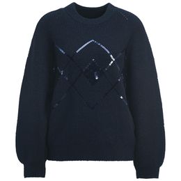 Gina Damen Strickpullover mit Pailletten