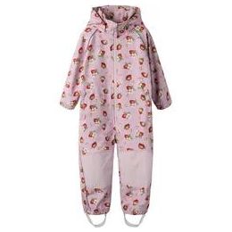 Softshelloverall name it "NMFALFA08 SOFTSHELL SUIT AOP 1FO NOOS", Kinder, Gr. 110, N-Gr, keepsake lila, Softshell, Obermaterial: 94% Polyester, 6% Elasthan, bedruckt, gebl&uuml;mt, elastischer Bund, Overalls, mit verstellbarer und abnehmbarer Fu&szlig;schlaufe