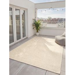 In- & Outdoor-Teppich Iowa Cream 120x170 cm - Teppich f&uuml;r Balkon, Terrasse & Garten