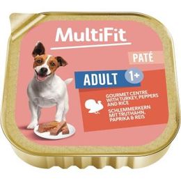 MultiFit Nassfutter Hund Pastete mit Truthahn und Paprika 48x150 g