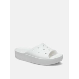 Crocs Pantoletten "Classic Platform" in Wei&szlig; - 55% | Gr&ouml;&szlig;e 37/38 | Damen-pantoletten
