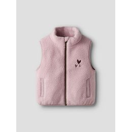 name it Teddy-Fleeceweste "Mall" in Rosa - 33% | Gr&ouml;&szlig;e 98 | Kids-fleecejacken-fleecepullover