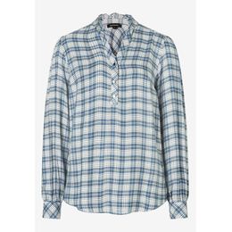 More & More More & More Bluse in Blau/ Wei&szlig; - 81% | Gr&ouml;&szlig;e 34 | Damen-blusen