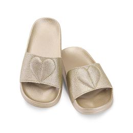 Denokids Pantoletten in Gold - 60% | Gr&ouml;&szlig;e 32 | Clogs-pantoletten-kinder