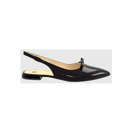 H&ouml;gl H&ouml;gl Leder-Slingballerinas "Pretty" in Schwarz - 43% | Gr&ouml;&szlig;e 38 | Damen-ballerinas