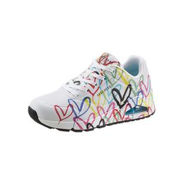 Skechers Sneakers "Uno - Spread The Love" in Wei&szlig;/ Bunt - 23% | Gr&ouml;&szlig;e 38 | Kindersneakers