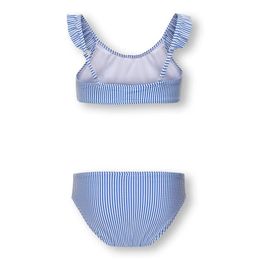 KIDS Only Bikini "Sunny" in Blau/ Wei&szlig; - 43% | Gr&ouml;&szlig;e 158/164 | Kinder-bademode