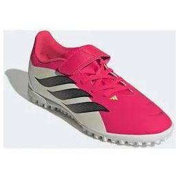 Fu&szlig;ballschuh Adidas PERFORMANCE "PREDATOR CLUB HOOK-AND-LOOP TURF KIDS", M&auml;dchen, Gr. 30, lucid rot, core schwarz, ftwr wei&szlig;, Synthetik, Schuhe Fu&szlig;ballschuh, f&uuml;r Kunstrasen, Hart- und Aschenpl&auml;tze, f&uuml;r Kinder & Jugendliche