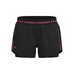 Under Armour 2in1-Funktionsshorts in Schwarz - 18% | Gr&ouml;&szlig;e L | Damen-sporthosen