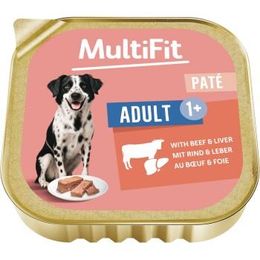 FIT+FUN MultiFit Nassfutter Hund Pastete mit Rind und Leber 36x300 g