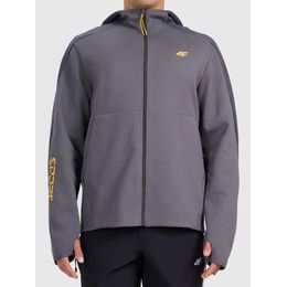 4F Sweatjacke in Grau - 50% | Gr&ouml;&szlig;e M | Herren-sweatshirts-jacken