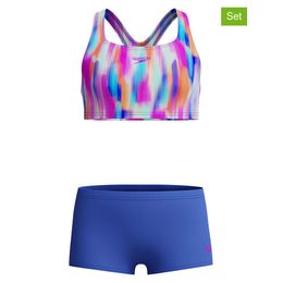 Speedo 2tlg. Bikini-Set in Blau/ Bunt - 46% | Gr&ouml;&szlig;e 152 | Kinder-bademode