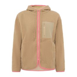 Zwillingsherz Fleecejacke "Classic" in Beige - 58% | Gr&ouml;&szlig;e S | Damenjacken