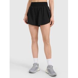 4F Trainingsshorts in Schwarz - 37% | Gr&ouml;&szlig;e S | Damen-sporthosen