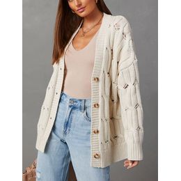 Milan Kiss Cardigan in Creme - 65% | Gr&ouml;&szlig;e S | Damen-pullover-cardigans