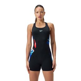 Speedo Badeanzug in Schwarz/ Blau - 46% | Gr&ouml;&szlig;e 40 | Damen-bademode