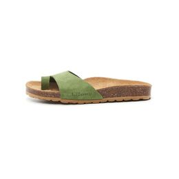 billowy Leder-Zehentrenner in Gr&uuml;n - 48% | Gr&ouml;&szlig;e 38 | Damen-sandalen