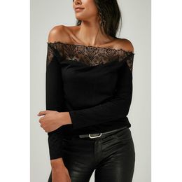 Milan Kiss Bluse in Schwarz - 57% | Gr&ouml;&szlig;e M | Damen-blusen