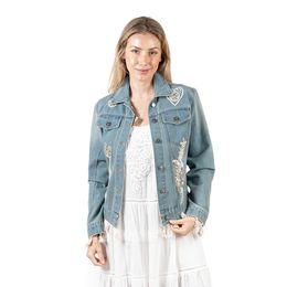 Isla Bonita by SIGRIS Jeansjacke in Hellblau - 66% | Gr&ouml;&szlig;e XL | Damenjacken