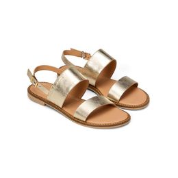 Marc O'Polo Marc O ́Polo Leder-Sandalen in Gold - 41% | Gr&ouml;&szlig;e 37 | Damen-sandalen