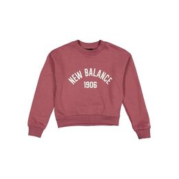 New Balance Sweatshirt "Essentials Varsity" in Rot - 54% | Gr&ouml;&szlig;e 140 | Kinder-sweatshirts-jacken