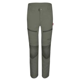 Trollkids Zipp-Off-Trekkinghose "Nordfjord" - Slim fit - in Khaki - 51% | Gr&ouml;&szlig;e 164 | Kinderhosen