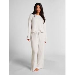 Hunkem&ouml;ller Hunkem&ouml;ller Pyjama-Hose in Creme - 54% | Gr&ouml;&szlig;e L | Damen-loungewear