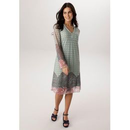 Aniston Kleid in Mint/ PInk - 43% | Gr&ouml;&szlig;e 46 | Damen-kleider
